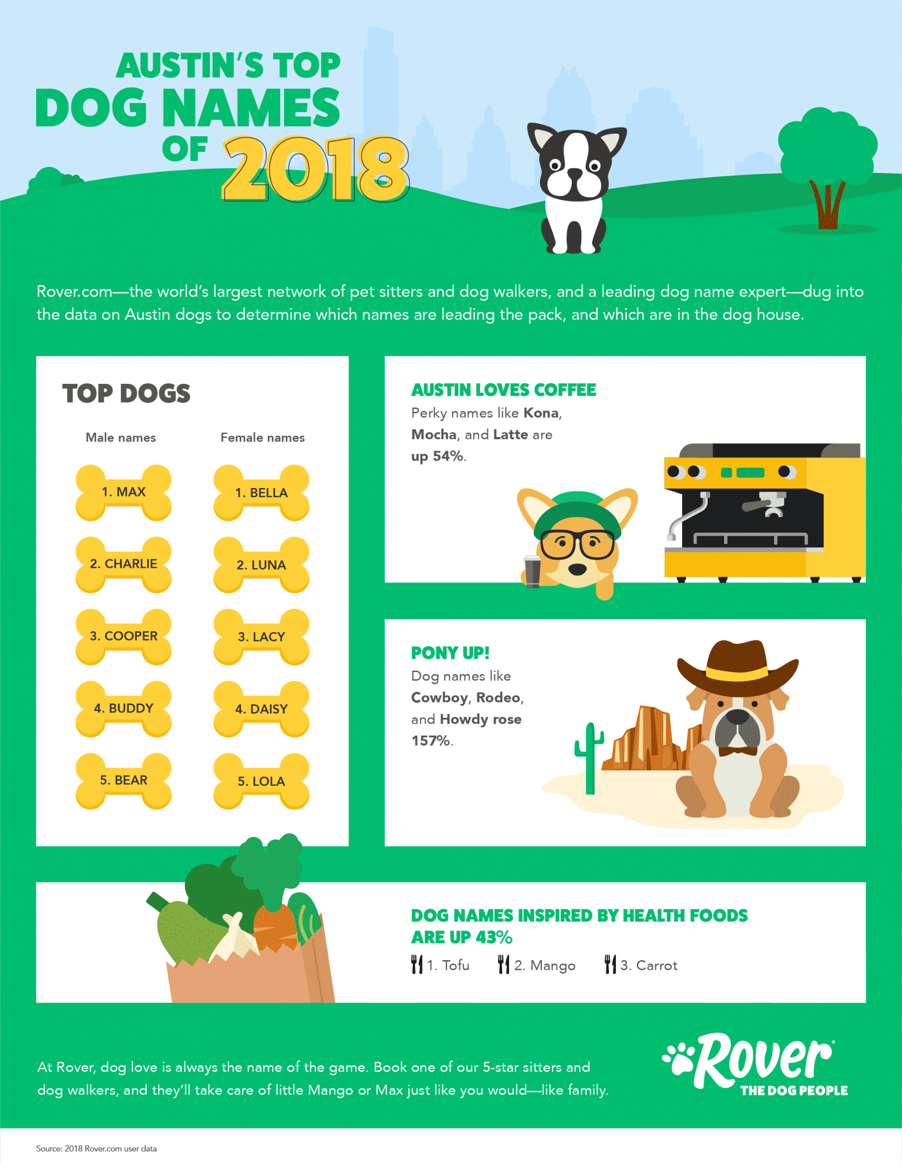 Austin's Top Dog Names of 2018 | The Dog People by Rover.com