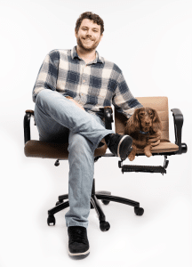 Meet the Office Chair With a Built in Sidecar — For Your Pet